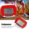 Red Outdoor Pedometer for Running Steps, Walking Distance, and Calorie ...