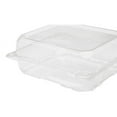Karat 8''x8'' PET Plastic Hinged Containers - 250 ct, Clear, Stackable ...