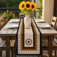Table Runner Dresser Scarves 90 Inch Long,Farm Retro Western Star Wheat ...