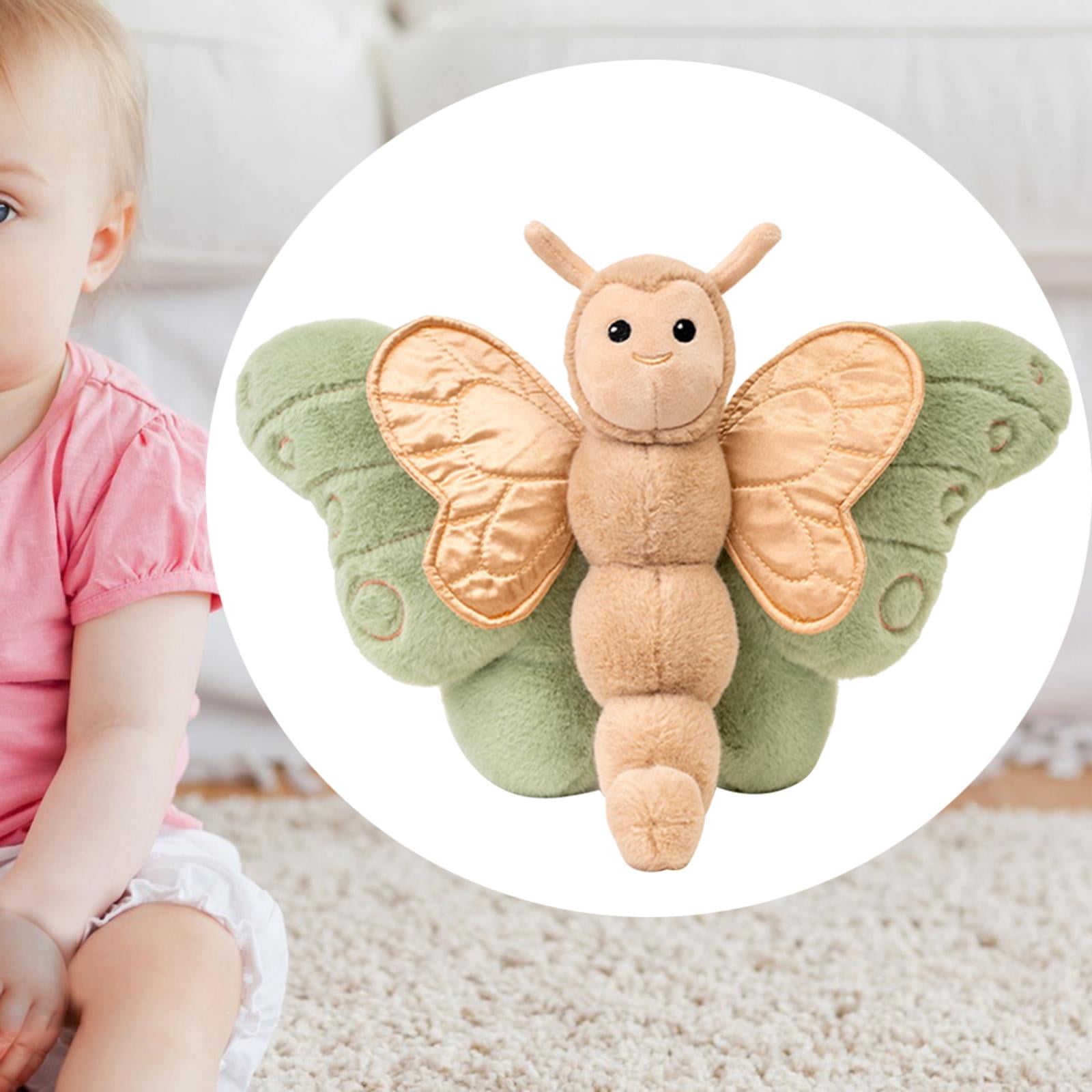 Lipstore Soft Butterfly Plush Pillow Toy Throw Pillows Stuffed Animal For Bedroom Living Green 30cm