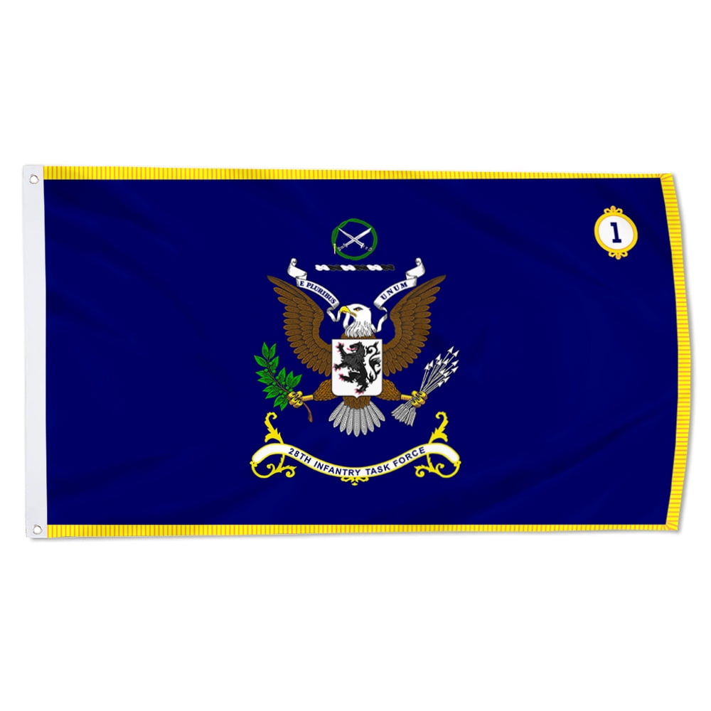 Cayyon 1st Battalion 28th Infantry Task Force Black Lions Flag 3x5Feet ...