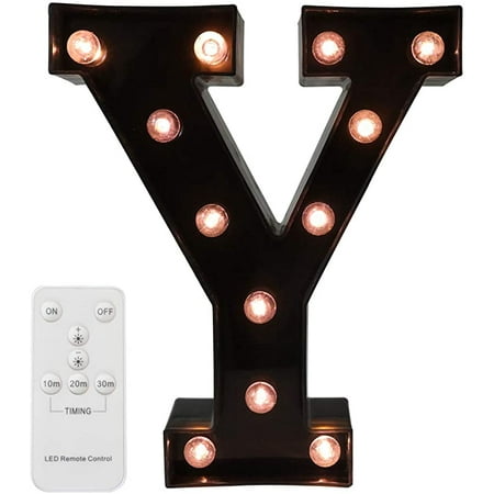 LED Marquee Letters with Lights Alphabet Light Up Black Wall Letter ...