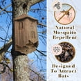 1 Pack Wooden Bat House for Outdoors, 3-Chamber Cedar Bat Box, Holds Up ...