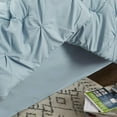 Cozy Comfort Light Blue Twin Comforter Set - 5 Pieces Pintuck Bed in A ...