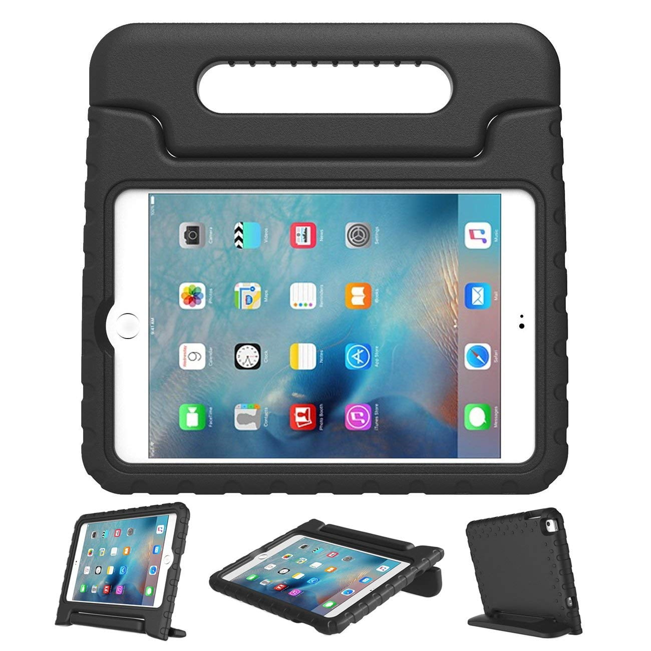 For Apple iPad mini 4 Tablet Kids Case, Dteck Shockproof Handle Stand ...