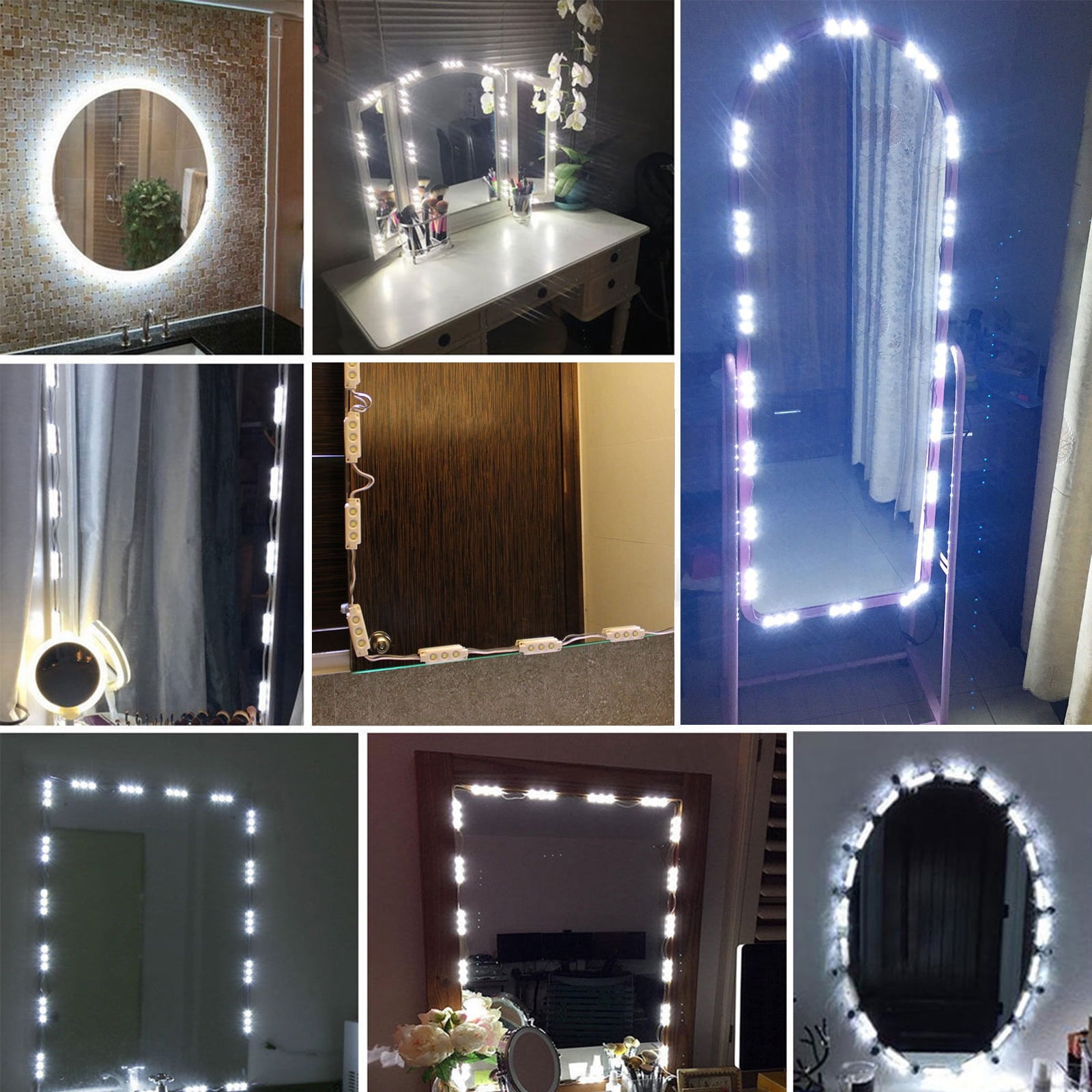 YUNDAP Vanity Mirror LED Lights, 60 LED Dimmable Vanity Mirror Lights ... YUNDAP Vanity Mirror LED Lights, 60 LED Dimmable Vanity Mirror Lights ...