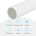 Uxcell Rigid Round Pipe 36mm ID 40mm OD 330mm/13" White High Impact for ...