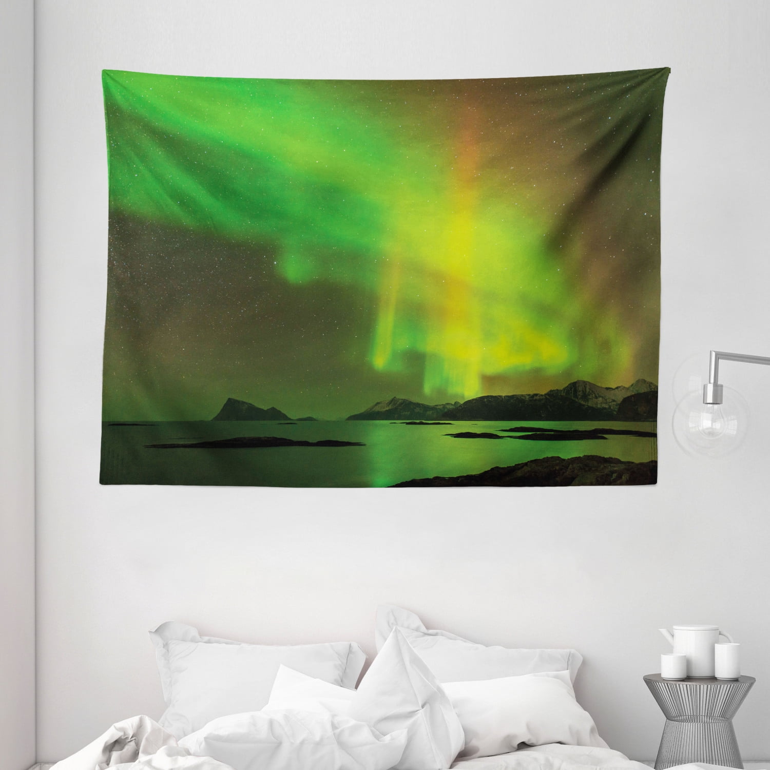 Northern Lights Tapestry, Magical Enchanted Universe Sky with ...