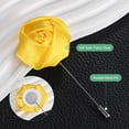 24-Pack Flower Lapel Pins for Men, Rose Boutonnieres Pin Groom Wedding ...