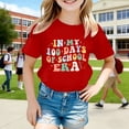 Bjutir T-Shirts For Girls Letter Print Short Sleeve Crew Neck Shirts ...