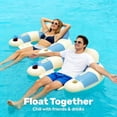 2PCS Pool Swim Ring Inflatable Pool Floats Water Fun Large Adult ...