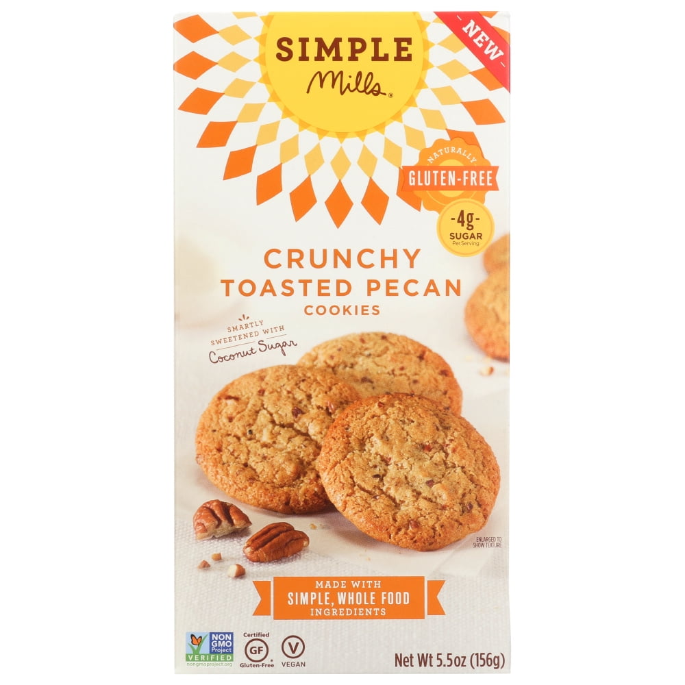 Simple Mills Toasted Pecan Crunchy Cookies, 5.5 Oz. - Walmart.com ...