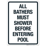 Spa Rules Sign, Pool Sign, (SI-6783) - Walmart.com