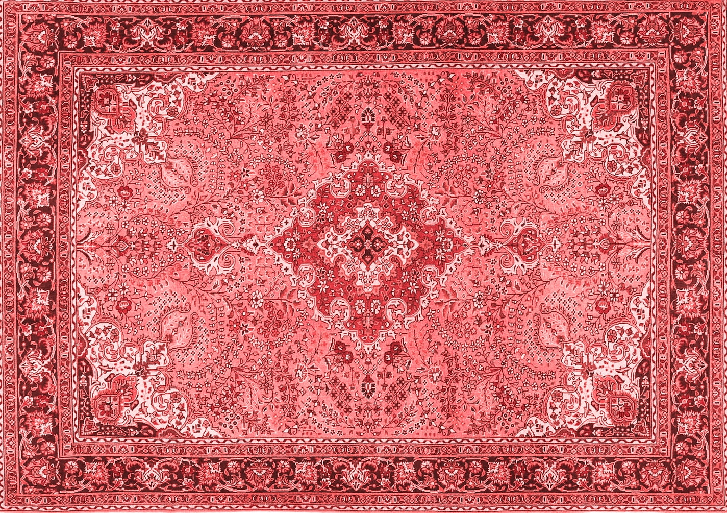 Ahgly Company Indoor Rectangle Medallion Red Traditional Area Rugs, 8 ...