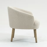 Mainstays Curved Textured Accent Chair, Beige - Walmart.com