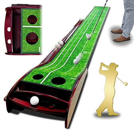 ZLX&LU Putting Green Mat with Ball Return, Perfect Mini Golf Putting ...