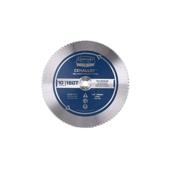 CERPXFF-08216 Cenalloy Plywood Circular Saw Blade 10" by 180T - Walmart.com