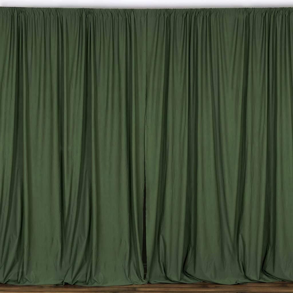AK TRADING CO. 10 feet x 10 feet Olive Green Polyester Backdrop Drapes ...