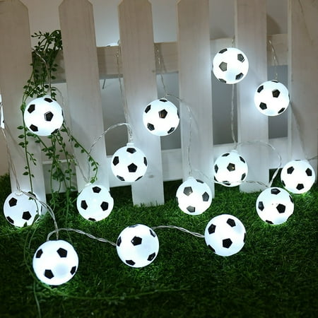 3m LED Soccer Balls String Lights Garland USB Powered Football ...