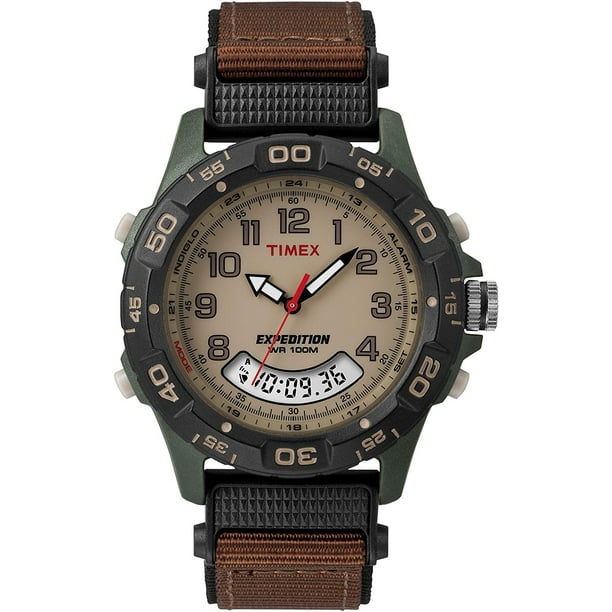 Timex T45181 Expedition Resin Combo de Resina Marrón/Verde Reloj con ...