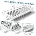 Hyjoy 6 Pack Floor Vents Floor Registers 4x12 inch, Floor Air Vent ...