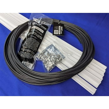 SNAPP® screen Track PVC Porch Screening Kit (10 Pack - Black) - Walmart.com