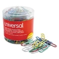 Plastic-Coated Paper Clips, Jumbo, Assorted Colors, 250/pack | Bundle ...
