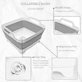 Space-saving foldable sink camping, Portable Collapsible Dish Basin ...