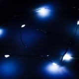 Moon Lights LED - Silver Plated Copper Wire - 12 Blue Lights - Walmart.com