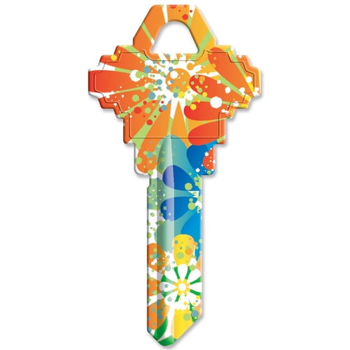 Orange Splash Design SC1 Key Blank - Walmart.com