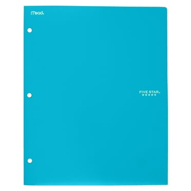 Five Star School Paper Folder, 2-Pocket Stay-Put Plastic, Red (72109 ...