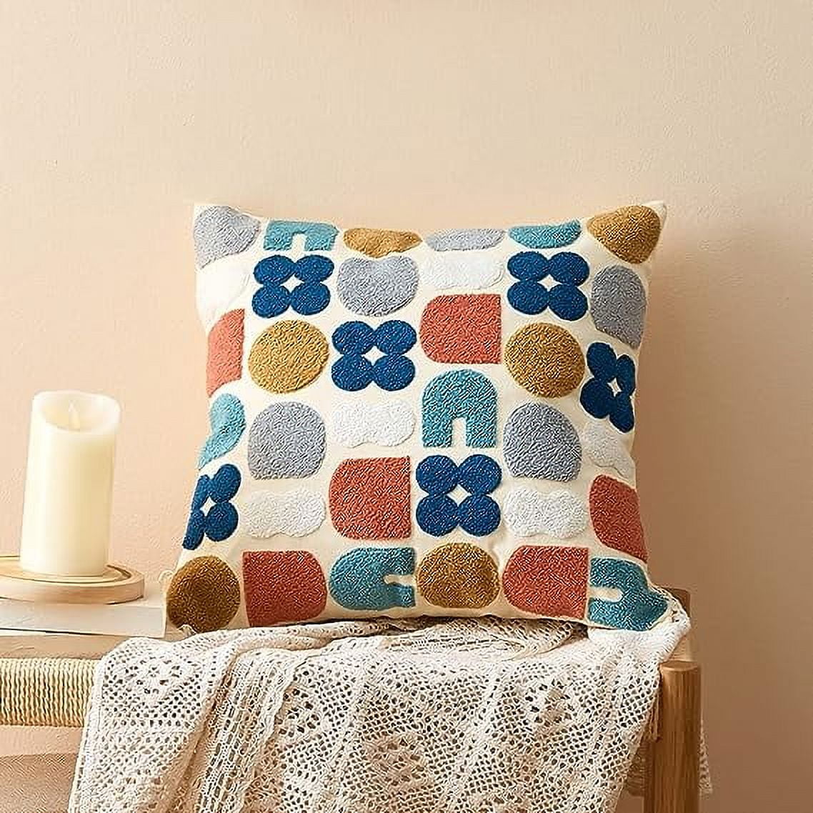 Click here for Zhuge Boho Geometric Tufted Decorative Throw Pillo... prices