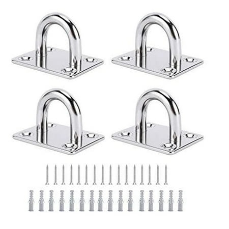 HUSERYT 4 Pieces Stainless Steel Eyelet Plate, 5mm Eyelet Plate with ...