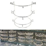 menolana Crown Stand 3 Layer Bracket Metal Headband Display Stand for ...