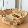 Handmade Wicker Basket Vegetable Holder Rack Picnic Basket Table ...