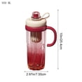 Bright Color Straw Cup Ice Cream Cup Teapot Summer Large Capacity Water ...
