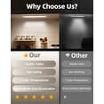 16inch Under Cabinet Lighting 2 Count Rechargeable Motion Sensor LED ...