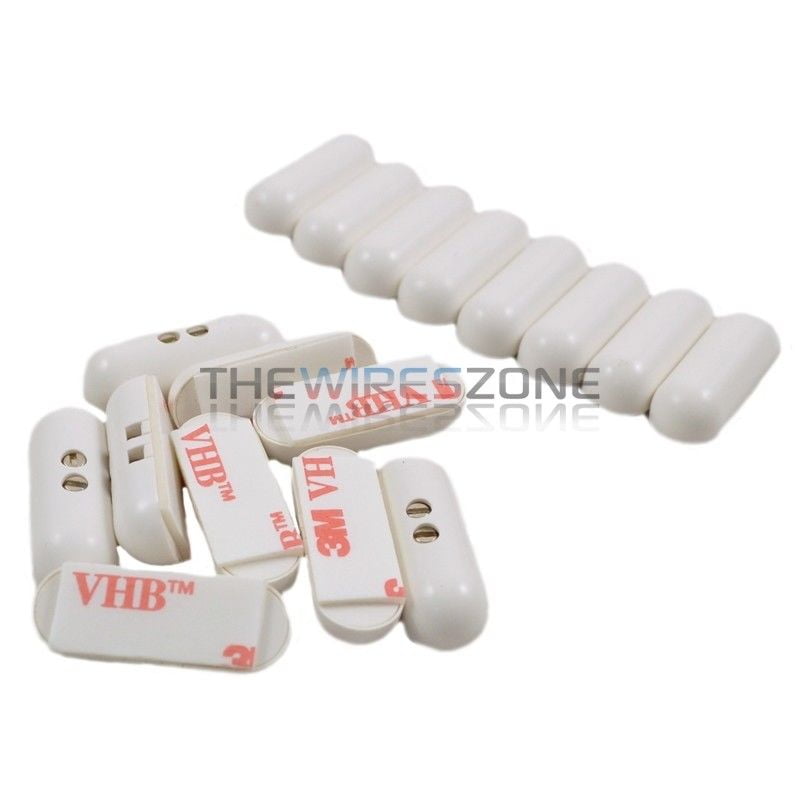 50pk White Terminal Pill Magnetic Door Window Contact Reed Switch ...