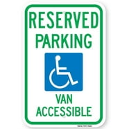 Michigan Handicap Parking Sign, Reserved Parking Van Accessible, 18x24 ...