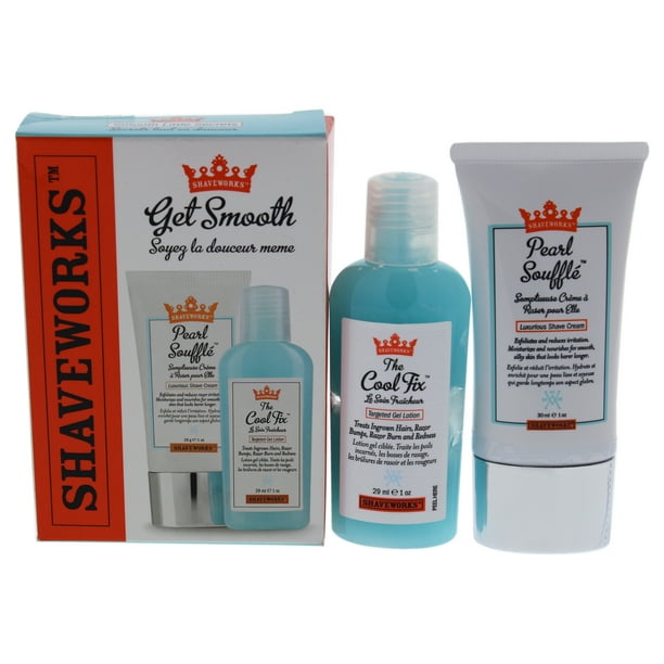 Shaveworks Get Smooth Duo, solution post-épilation et rasage pour poils ...