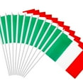 Anley Italy Mini Flag 12 Pack - Hand Held Small Miniature Italian Flags ...
