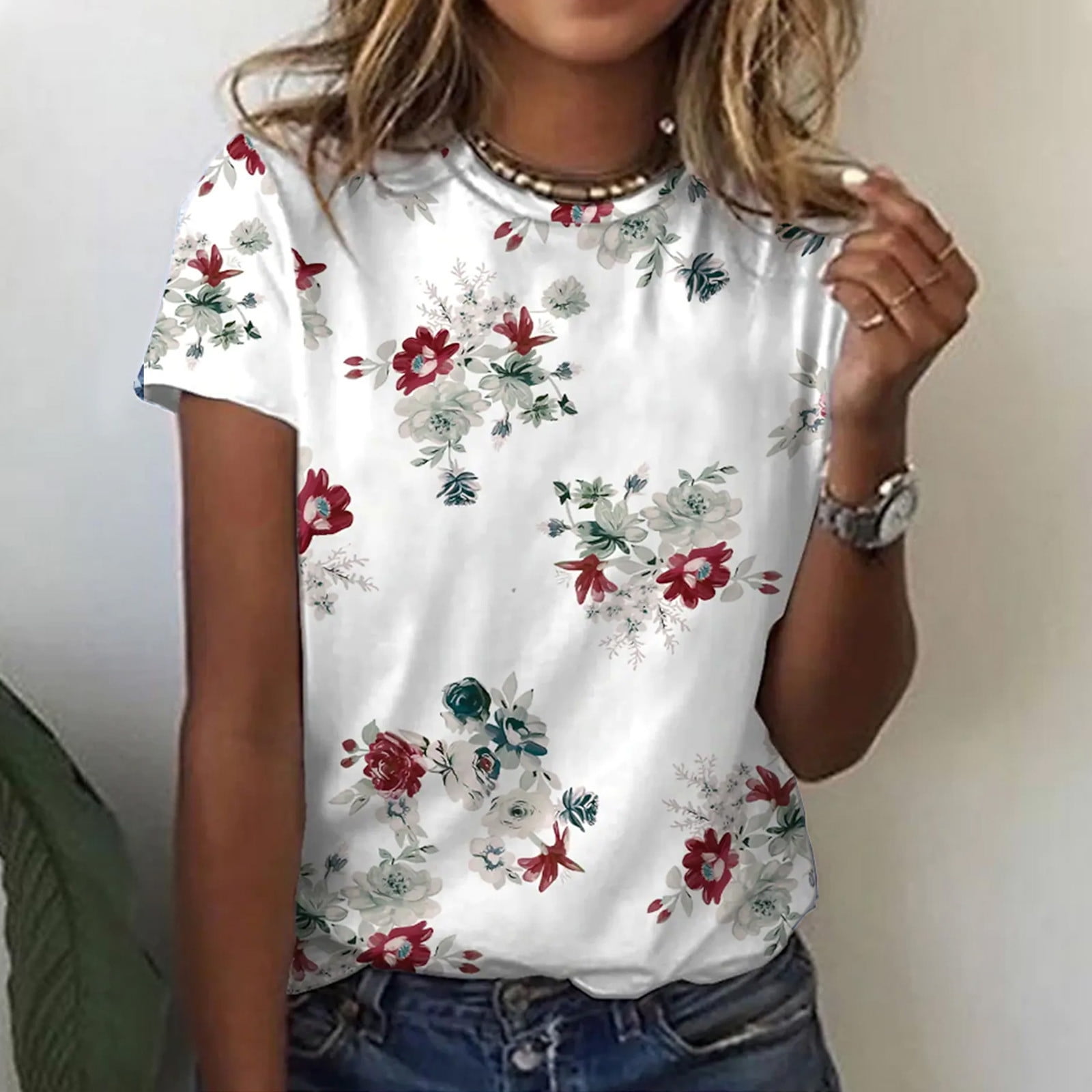 Click here for Chgbmok Summer Plus Size Workout Tops Women Casual... prices