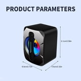 vankin RGB LED Computer Speakers with Stereo Sound, USB and 35mm AUX ...