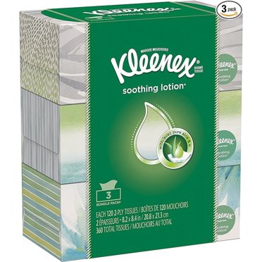 Kleenex Ultra Soft 3-Ply Facial Tissue, 85 Sheets per Box, 12-Pack ...