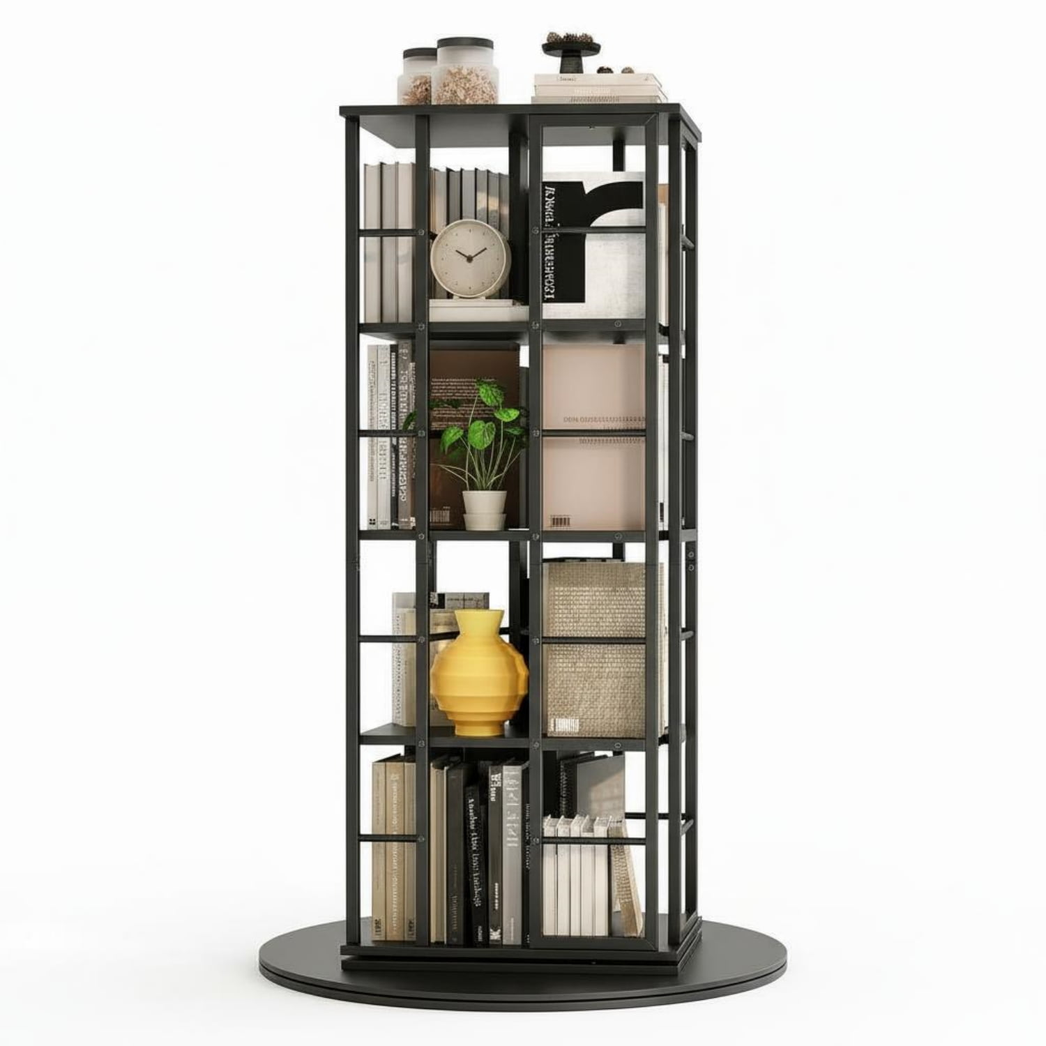 Click here for Garvee Revolving Bookshelf 15.7 X 15.7 X 54.1  4 T... prices