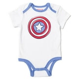 Marvel Avengers Captain America Newborn Baby Boys Bodysuit Pants and ...