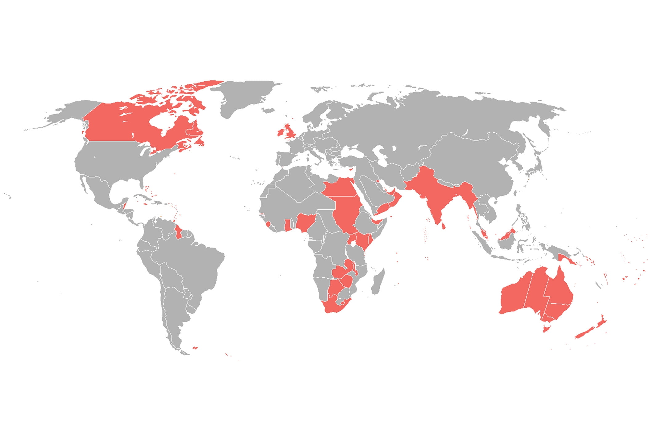 24x36 gallery poster, Map of the Extent of the British Empire in 1898 ...