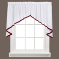 SKL Home by Saturday Knight Ltd. Kate Tier Curtain Pair, Berry, 57 ...