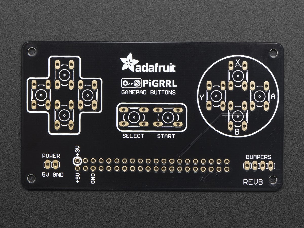 Adafruit PiGRRL 2.0 Custom Gamepad PCB - Walmart.com