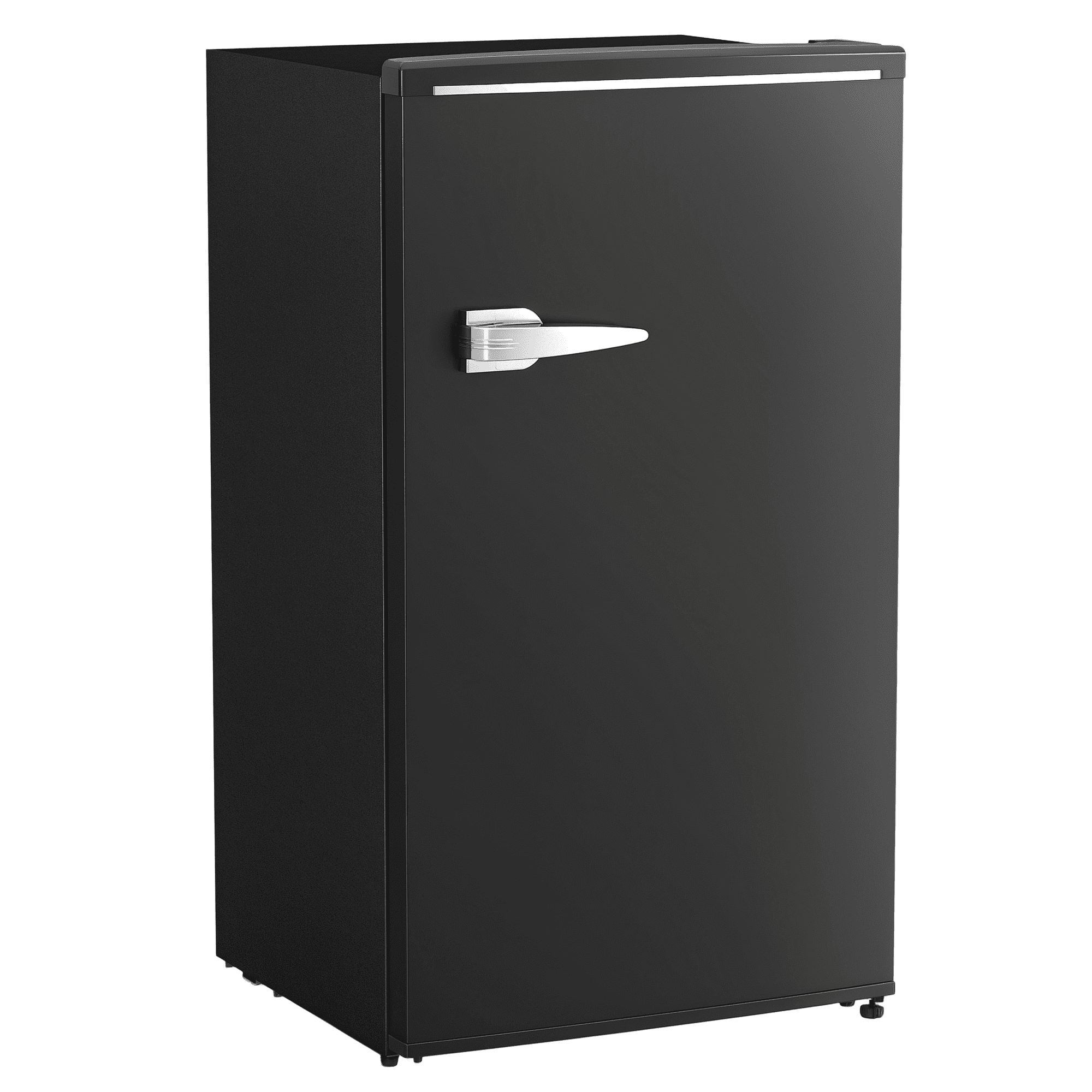 Homcom 3.1 Cu. Ft Retro Mini Fridge With Adjustable Thermostat  Black 17.8 X 16.7 X 32.5